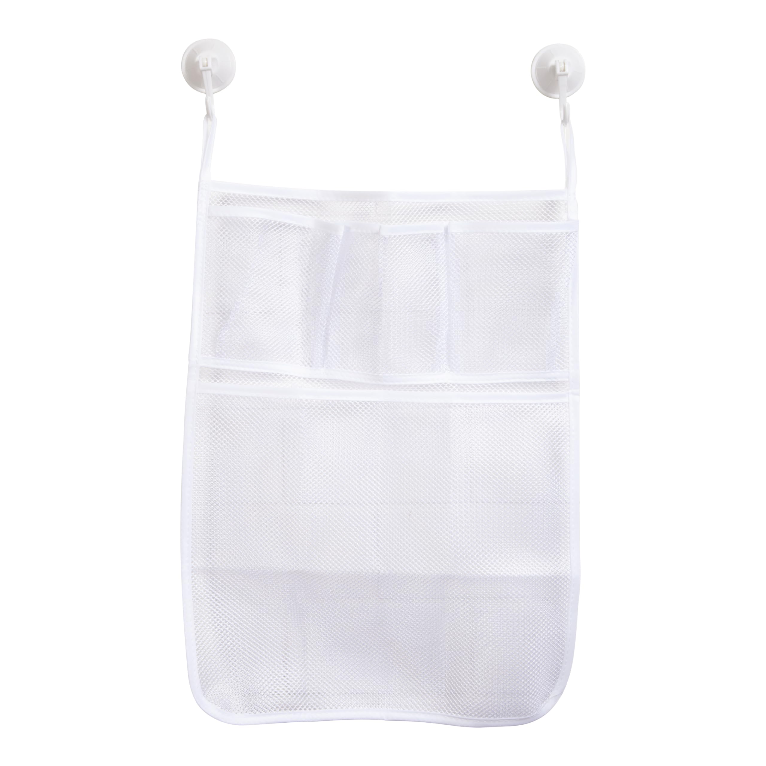 Kenney Hanging Mesh Suction Shower Organization Caddy, White