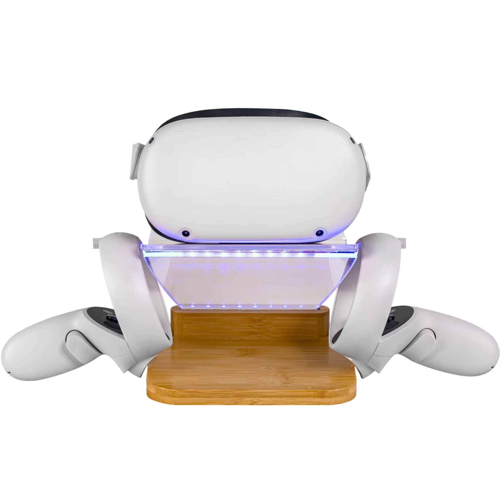 Colorful RGB Light Display Station Acrylic VR Glasses Base Desktop Display Stand for Oculus Quest 2
