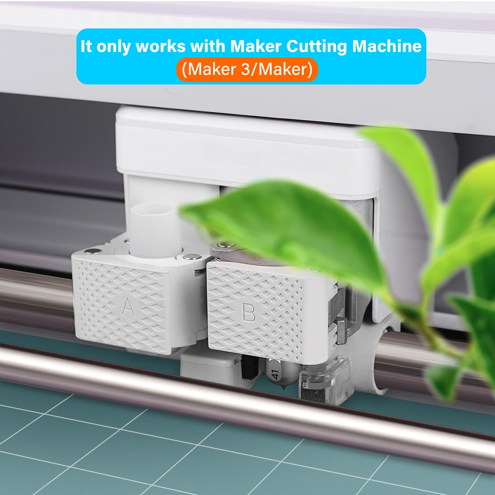 Engraving Tip for Maker Cutting Machines - Premium Carbide Steel Engraving Tool for Flat, Soft Metals, Leather, Acrylic, Plastic, Anodized or Sublimated Aluminum