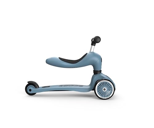 Scoot & Ride 2-in-1 Ride-On & Stand Kids Scooter, Ages 1 to 5, Highwaykick 1, Steel
