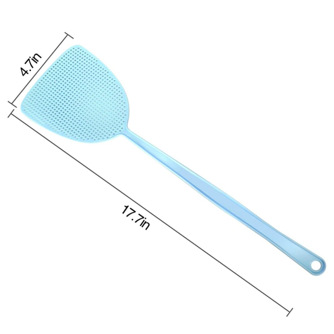 Neroyaner Garden Plastic Fly Swatter Manual Fly Control Swat Strong Heavy Duty Flyswatter with Long Handle 3PCS