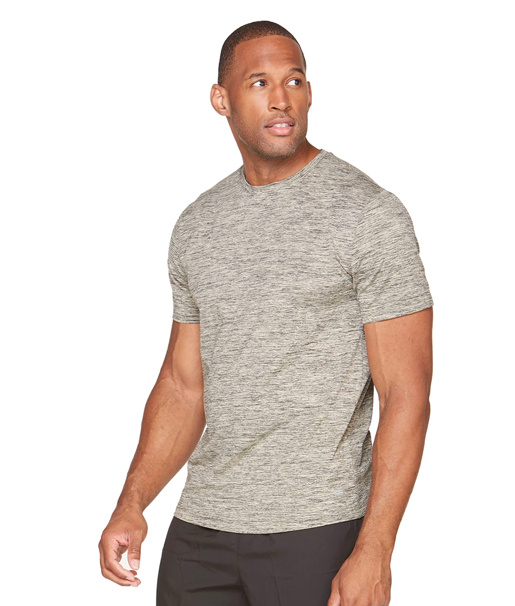 Colosseum Active Men's Apollo Performance Workout Short Sleeve Tee Shirt (Camel, Large)