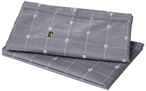 Lacoste Slice Sheet Set, Standard Pillowcase Pair, Sleet