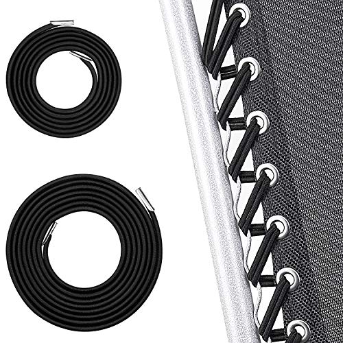 FANLG 4PCS Zero Gravity Chair Replacement Cords, Replacement Laces for Antigravity Chair, Patio Recliners Repair Cord, Bungee Elastic Lounge Chair Cord, Made of Latex, Recliner Replacement Parts-Black
