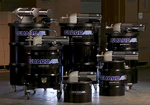 Guardair Pneumatic Vacuum N551BC 55 Gallon Drum Complete Kit with B Venturi Head, 2-Inch Hose and Tools