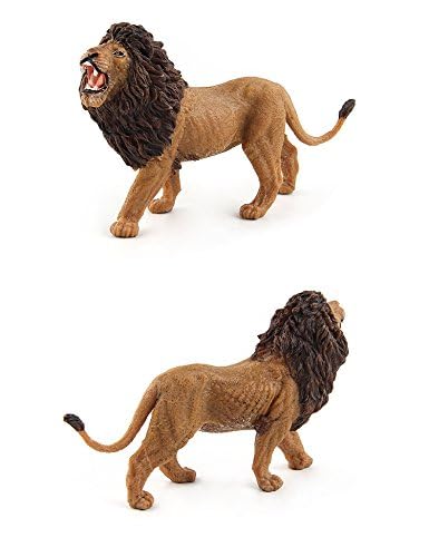 Warmtree Simulated Wild Animals Model Realistic Plastic Animal Action Figure for Collection (Lions Family)