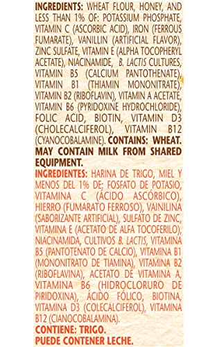 Nestle Nestum Infant Cereal, Wheat & Honey, Made for 12 Months & Up, 10.6 Ounce Canister (Pack of 4)