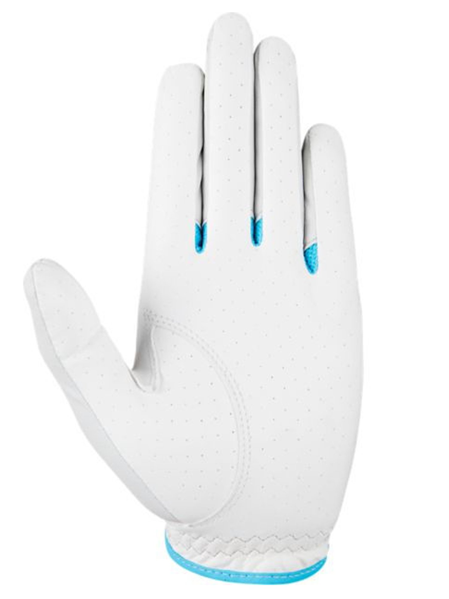 Callaway Women's X-Tech Golf Glove Left Hand (White/Light Blue, Medium)