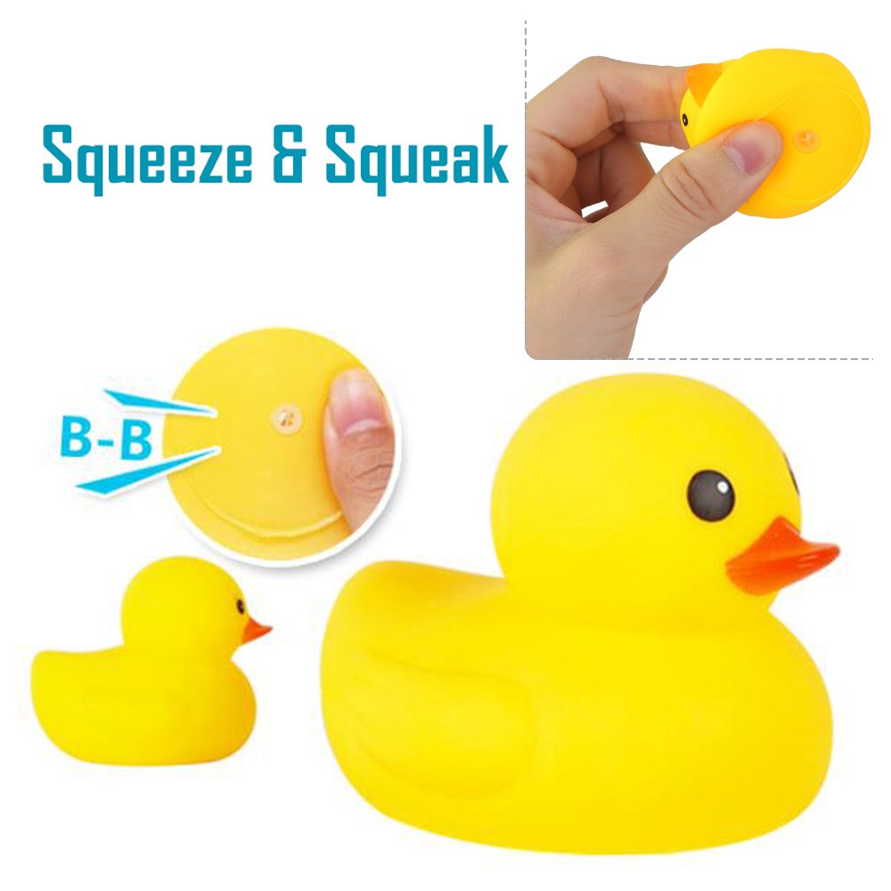 Novelty Place Rubber Duck Family Pack Ducky Baby Bath Toy for Kids (Pack of 6)