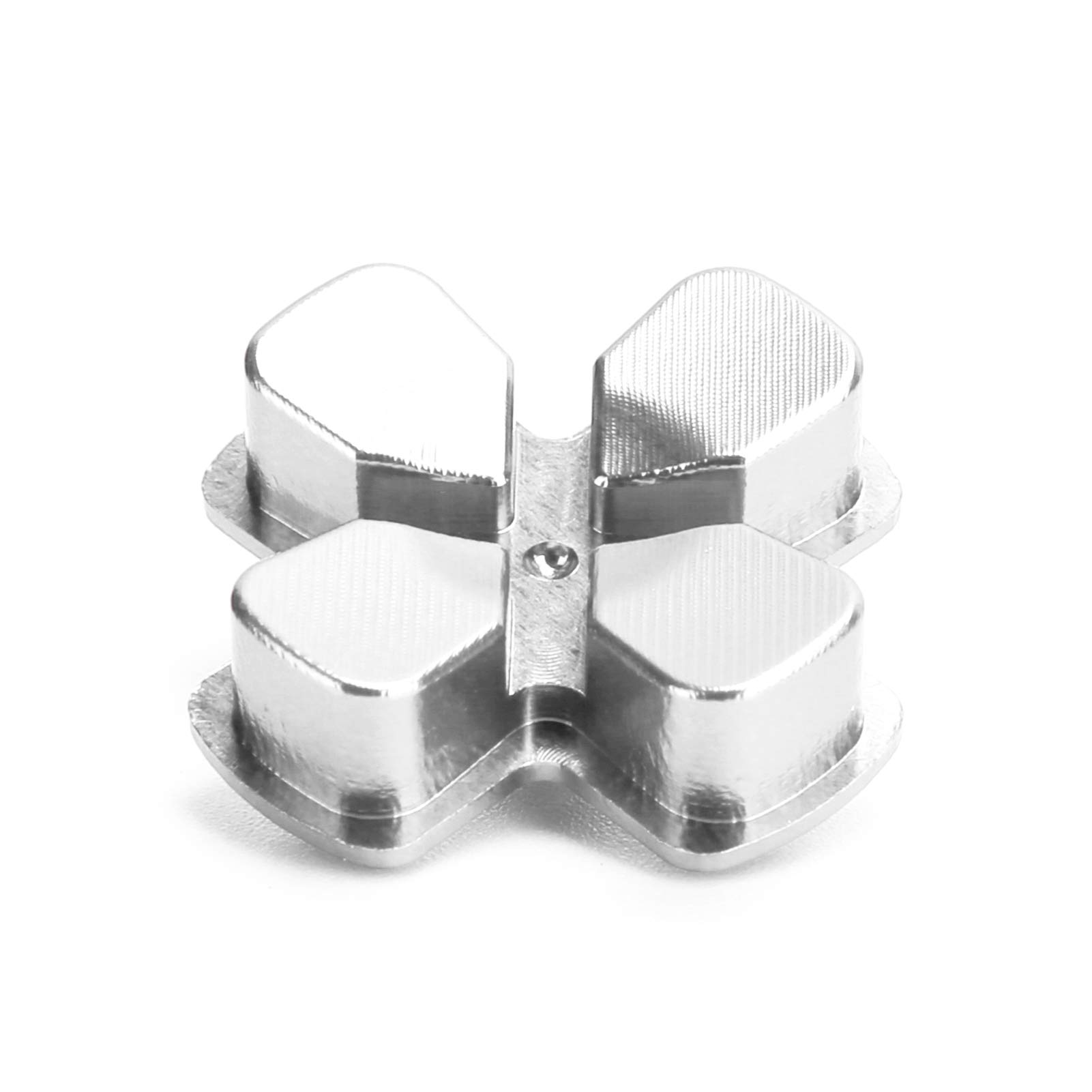 Controller Aluminum Alloy Botton Set, Exquisite Appearance Aluminum Alloy Thumbsticks Set for Replacement Parts for Controller(Silver)