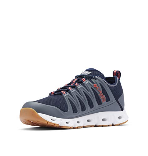 Columbia PFG Men's Megavent II PFG Shoe, Collegiate Navy/Blood Orange, 7 Regular US
