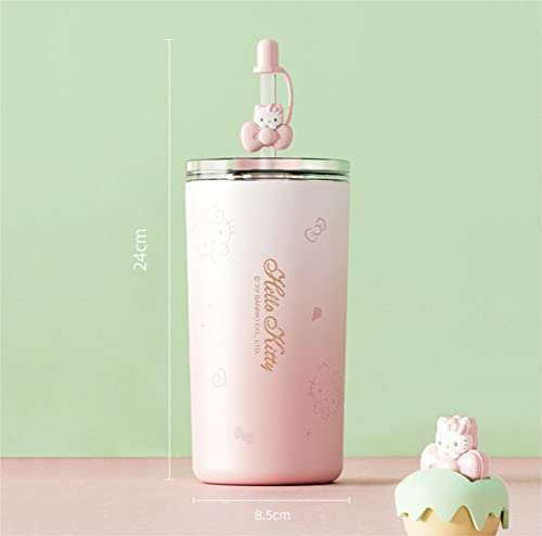 Everyday Delights Hello Kitty Ribbon Tumbler with Cover & Straw 480ml