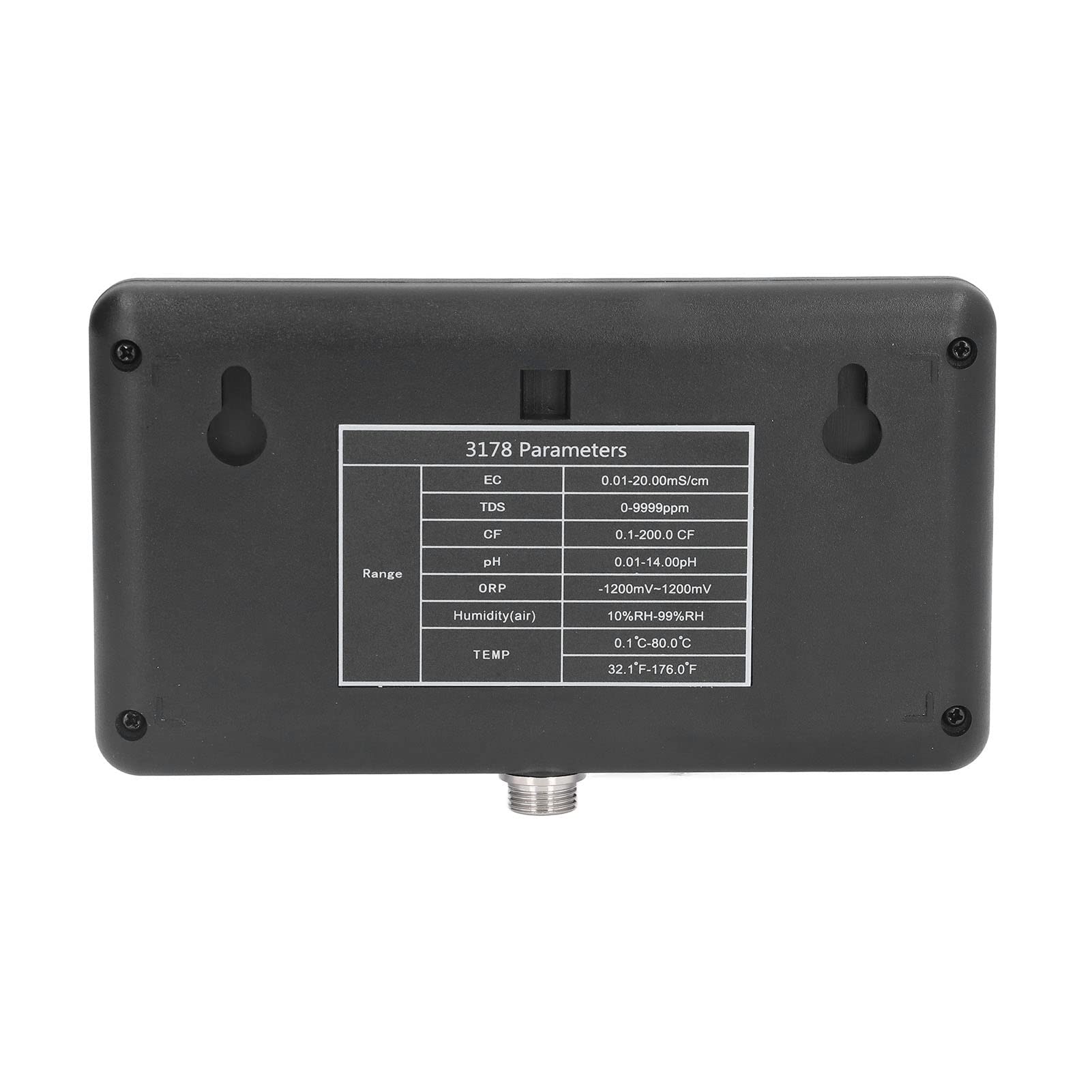 EVGATSAUTO Water Test Meter, Display 3 Results PH ORP EC TDS CF 7 in 1 Test Water Quality Monitor for Mining Agriculture Glassfish Pond (US Plug 110V)