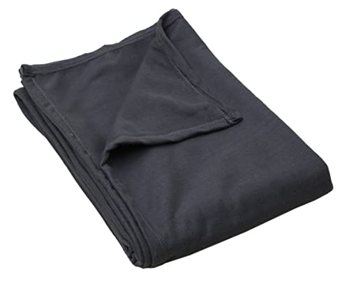 Polar Fleece Blankets for Bed - Twin Size Thermal Lightweight Spread - Soft Brushed Material - All Season Plush Throw Blankets/Pet Blankets - 56ββ x 92ββ - Dark Grey