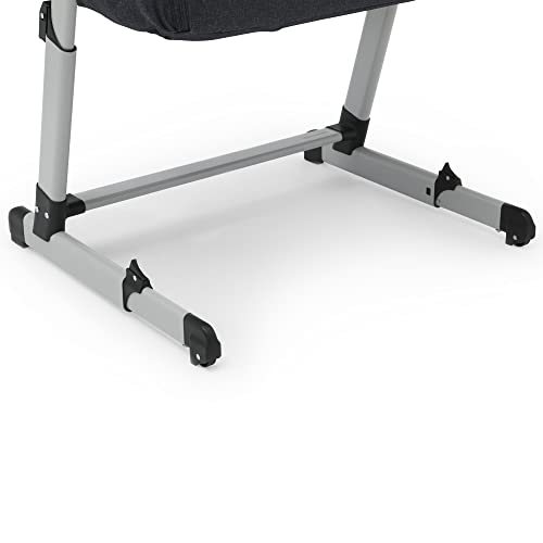 GAP babyGap Whisper Bedside Bassinet Sleeper with Breathable Mesh and Adjustable Heights - Lightweight Portable Crib - Made with Sustainable Materials, Black Camo