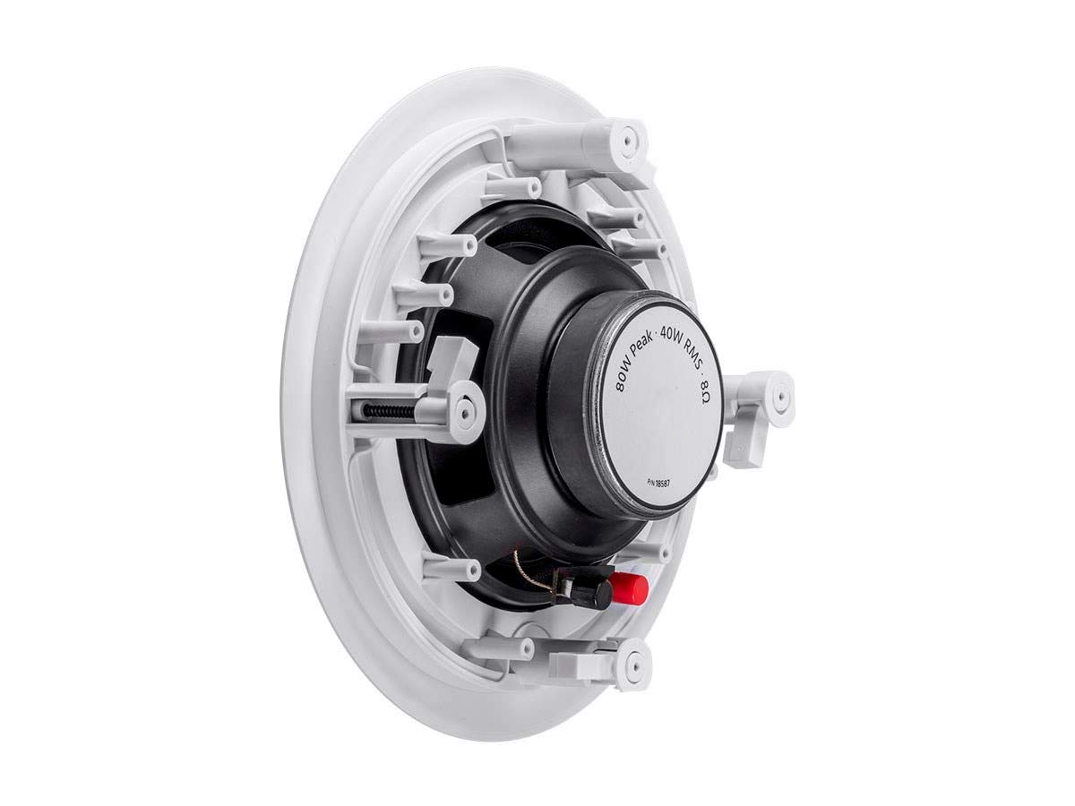 Monoprice 2-Way Polypropylene Ceiling Speakers - 6.5 Inch, Pair, With Paintable Grille - Aria Series