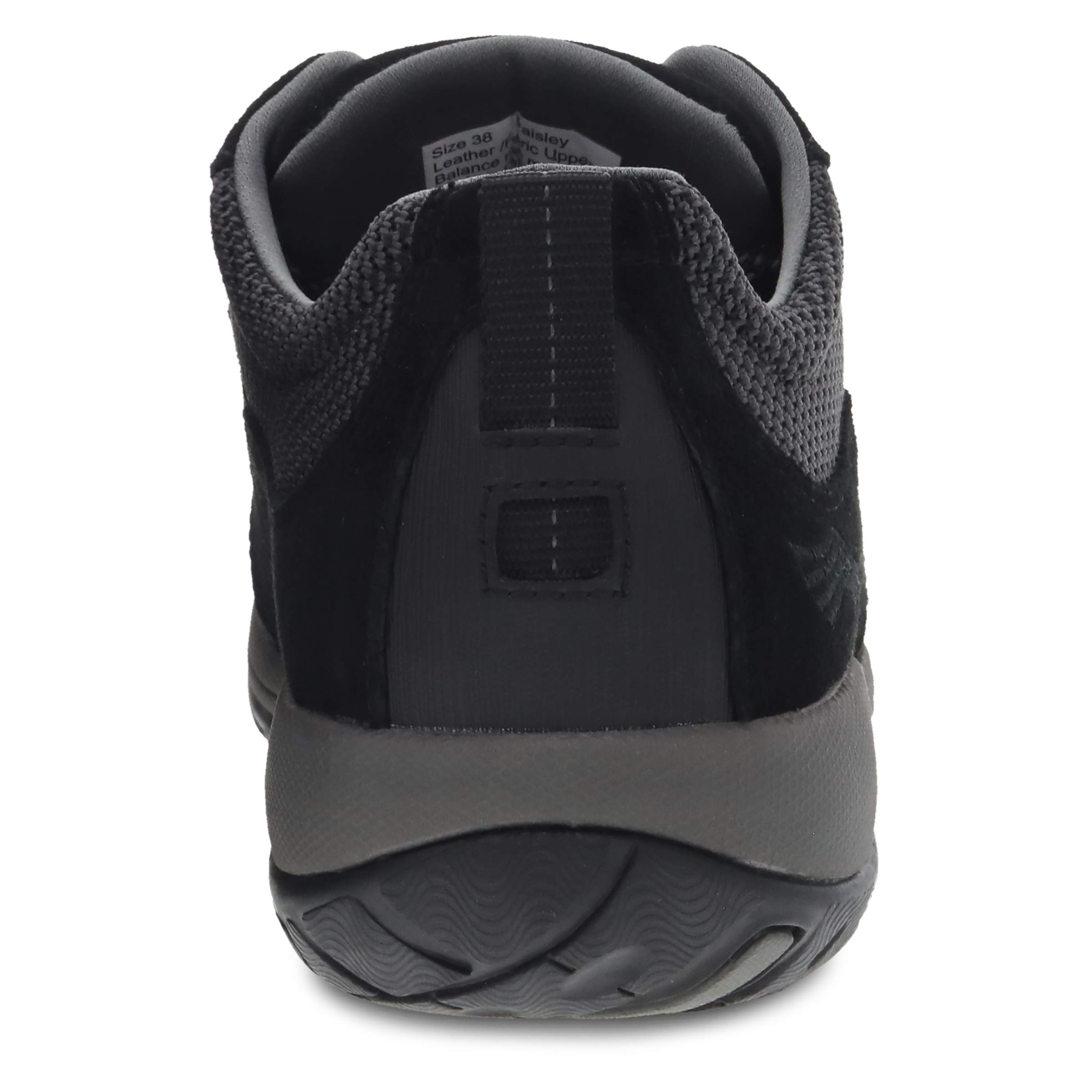 Dansko Paisley Waterproof Outdoor Sneakers for Women – Comfortable, Breathable Walking Shoes with Arch Support – Stain Resistant Sneakers with Slip-Resistant Rubber Outsole Black/Black 10.5-11 Wide US