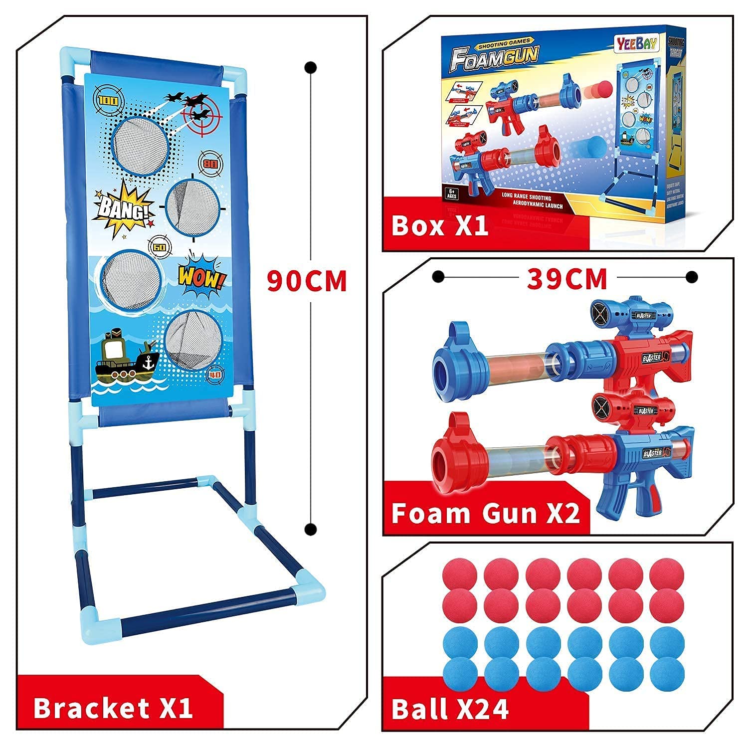 YEEBAY Whack A Frog Game & Shooting Game Toy & Water Doodle Mat