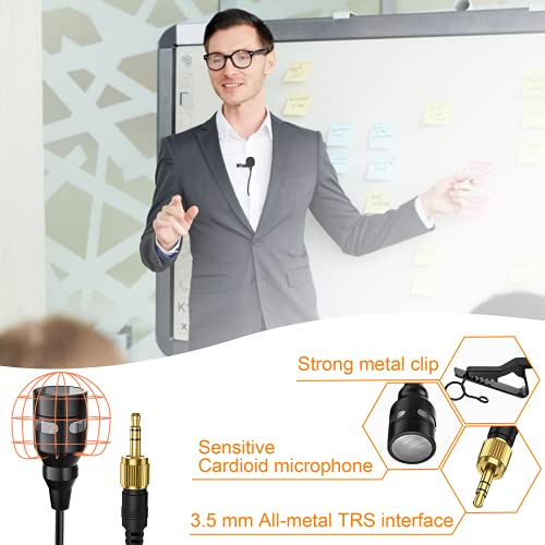 comica Lavalier Microphone, CVM-M-C1 Cardioid Lavalier Lapel Microphone CVM-WM200/CVM-WM300/WM100 Wireless Microphone System, Sennheiser and Other Wireless Lavalier Transmitter