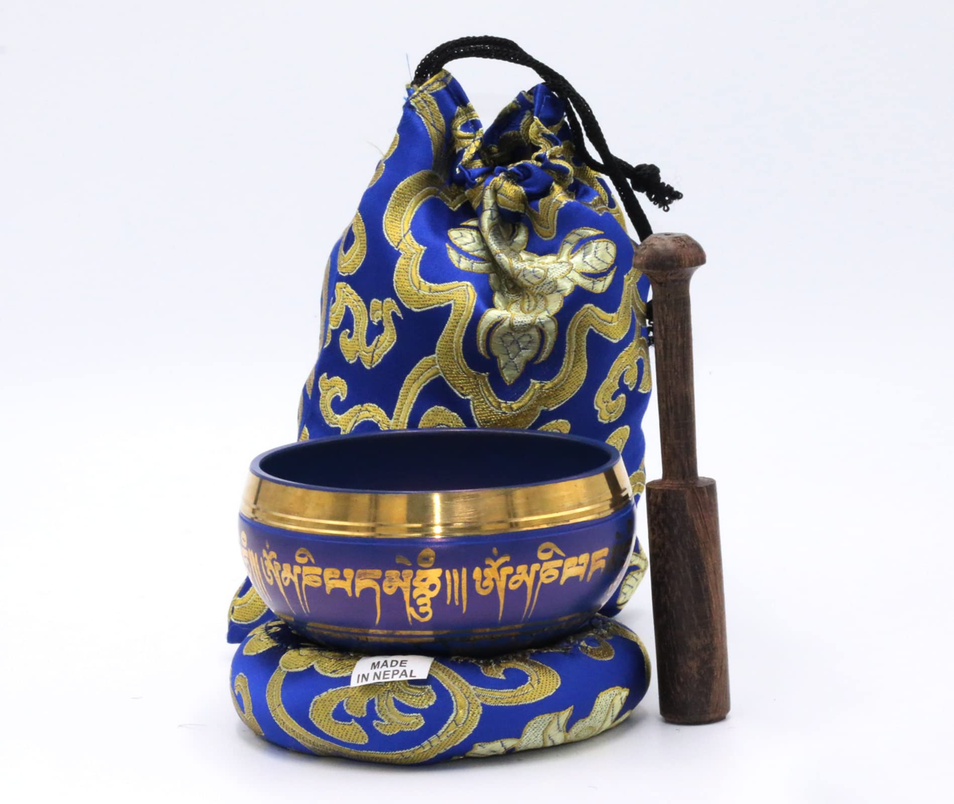 Tibetan Colored Singing Bowl Set-For Meditation, Yoga, Sound Therapy, Spiritual Healing, Prayer, Mind and Body Relaxation (3")