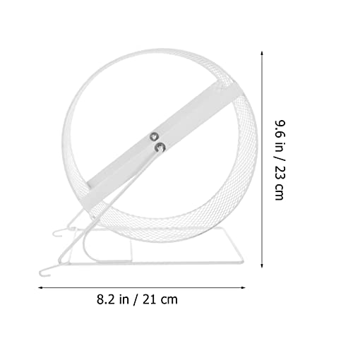 POPETPOP Hamster Wheel Hamster Running Exercise Wheel- Silent Guinea Pig Exercise Wheel with Rack Small Animals Running Wheel Toys for Hamsters, Hedgehogs, Rats Chinchilla Wheel