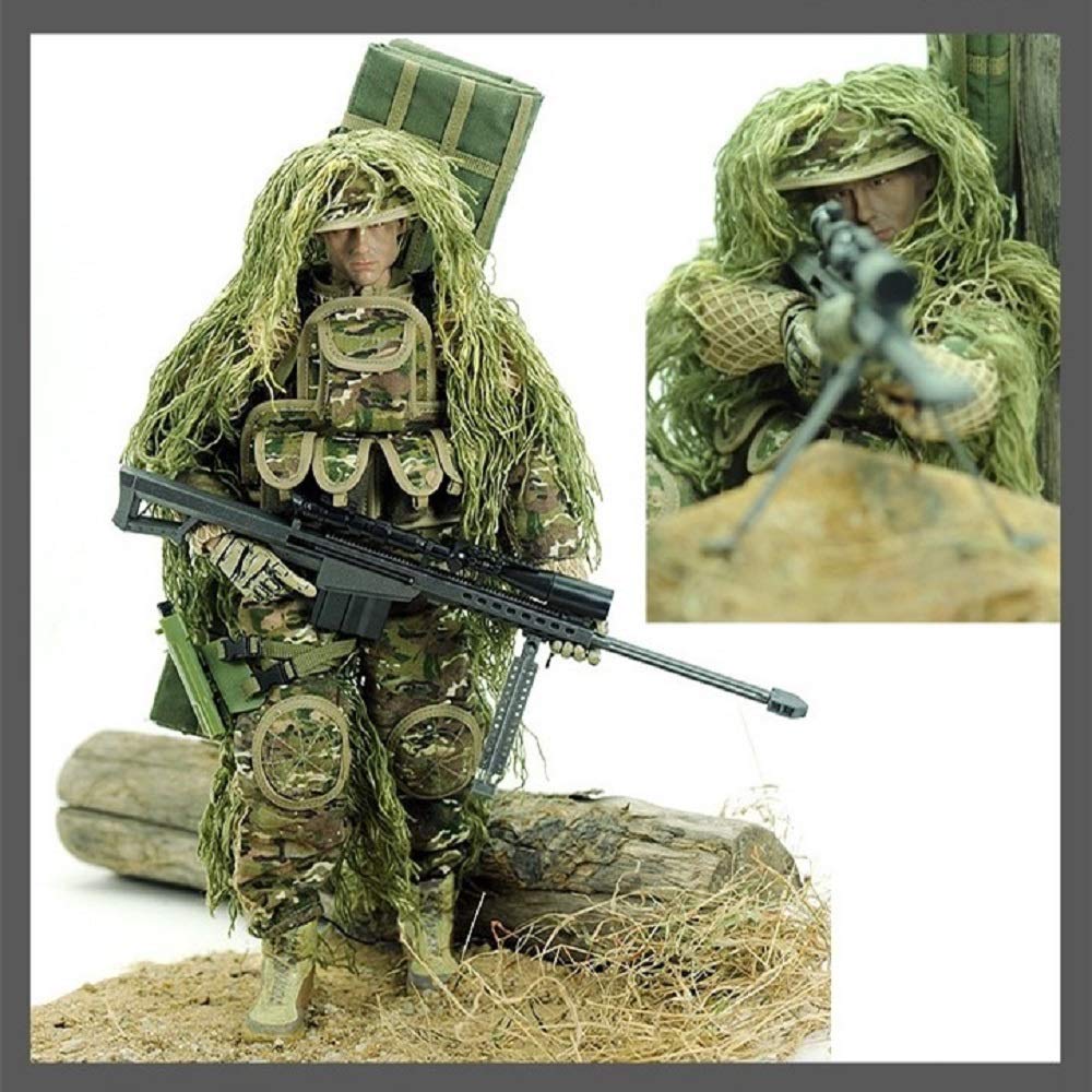 YEIBOBO ! Highly Detail Special Forces 12inch Action Figure SWAT Team (Sniper - All Terrain)