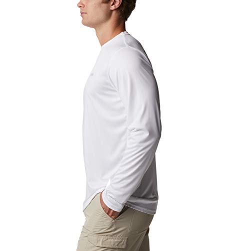 Columbia Men's Terminal Tackle PFG Fish Triangle Long Sleeve, City Grey/Trout, X-Large