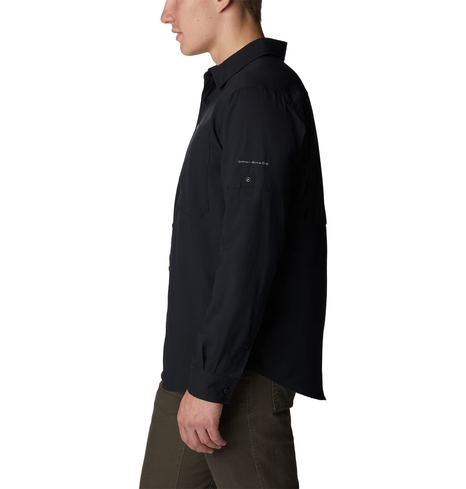 Columbia Men's Silver Ridge Utility Lite Long Sleeve, Ancient Fossil, Medium