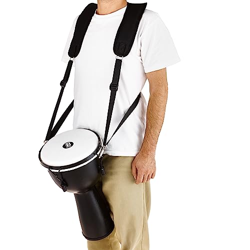 Meinl Percussion Djembe Strap with Quick Change Hook-Heavy Duty Nylon, Adjustable Shoulder Padding, Black, one Size (MDJS2)