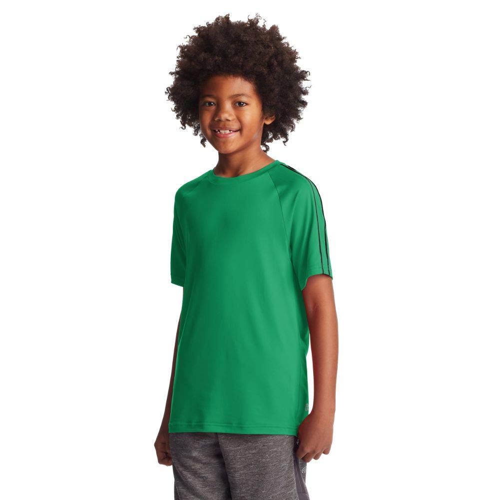 C9 Champion boys Fashion Tech Short Sleeve T Shirt, Kelly Green, Small US