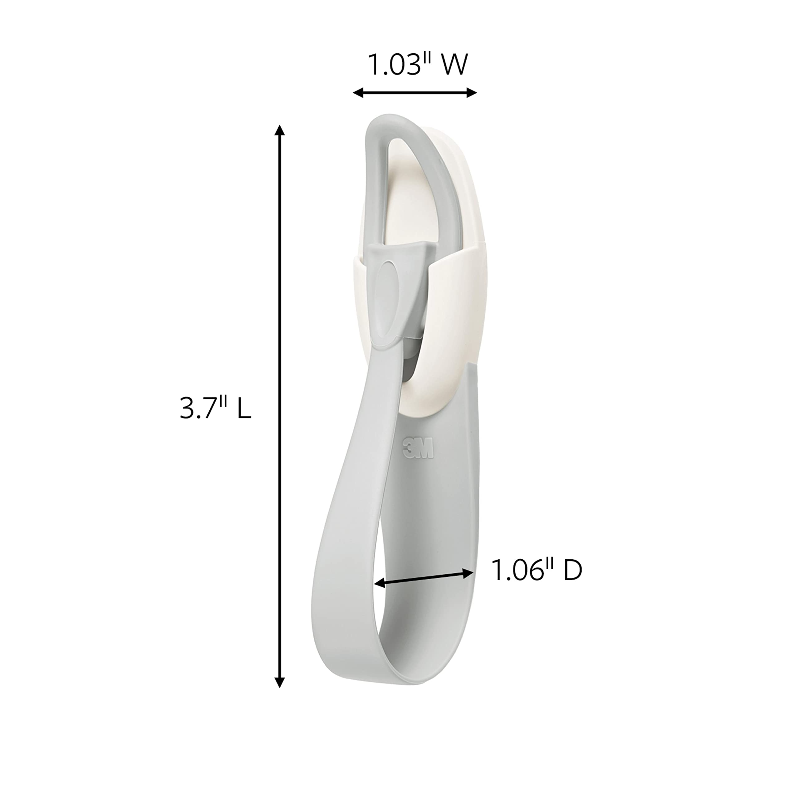 Command Cord Bundlers, Damage Free Hanging Cord Organizer, No Tools Cord Bundler for Hanging Electrical Cables, 6 Gray Cord Bundlers and 12 Command Strips