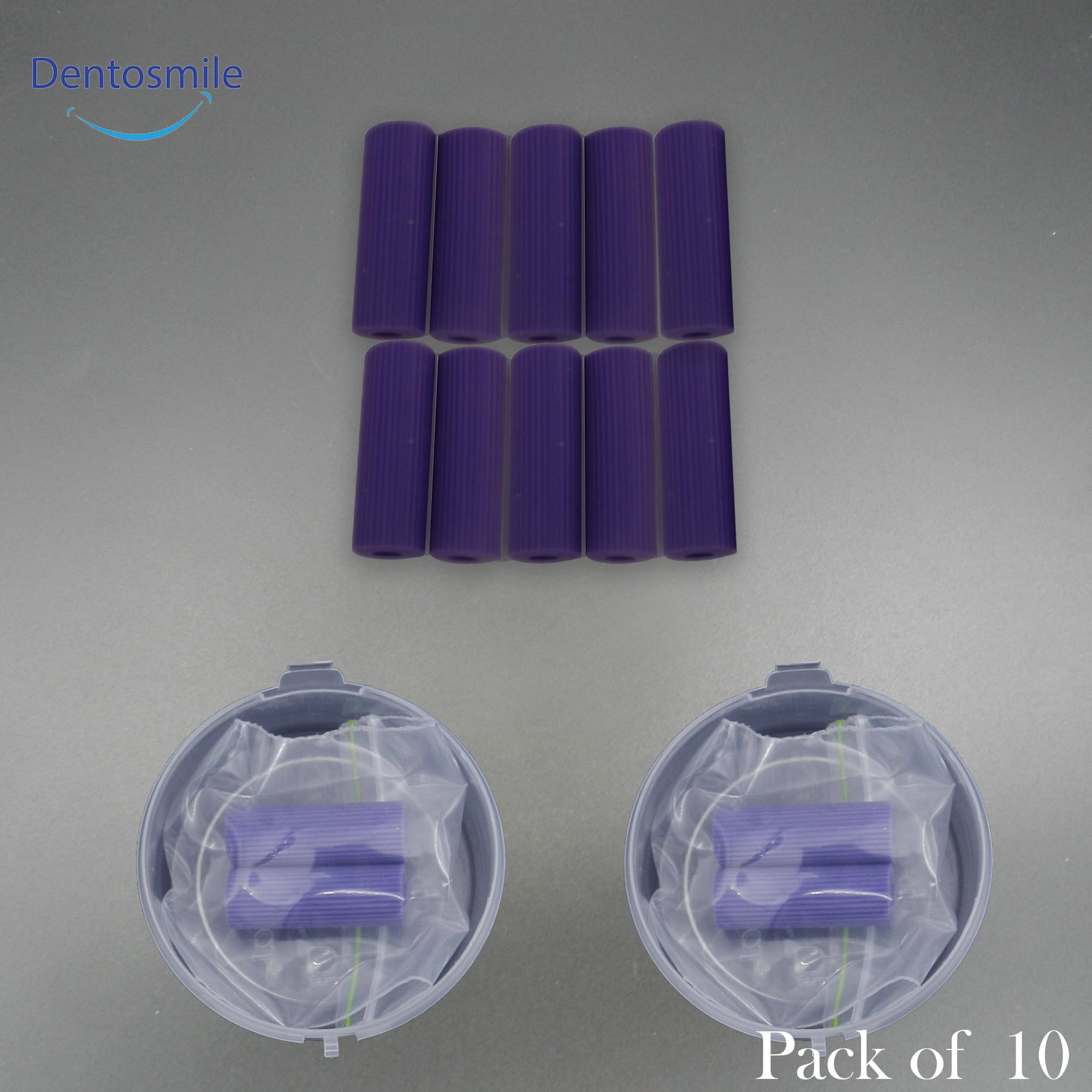 Dentosmile Chewies Seater for Invisalign Aligner Chompers Trays in Purple Colour with Carry Case