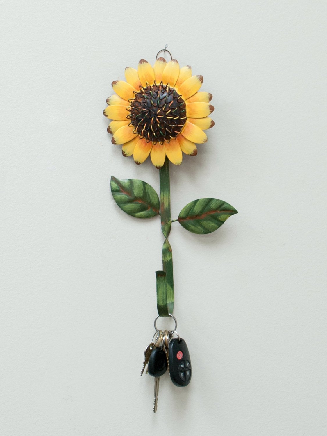 New Metal Rustic Sunflower Home Hook Great Home & Kitchen Keys, Towel, Coats, Accessories Hooks Decor,Sunflower Wall Mounted Key Holders