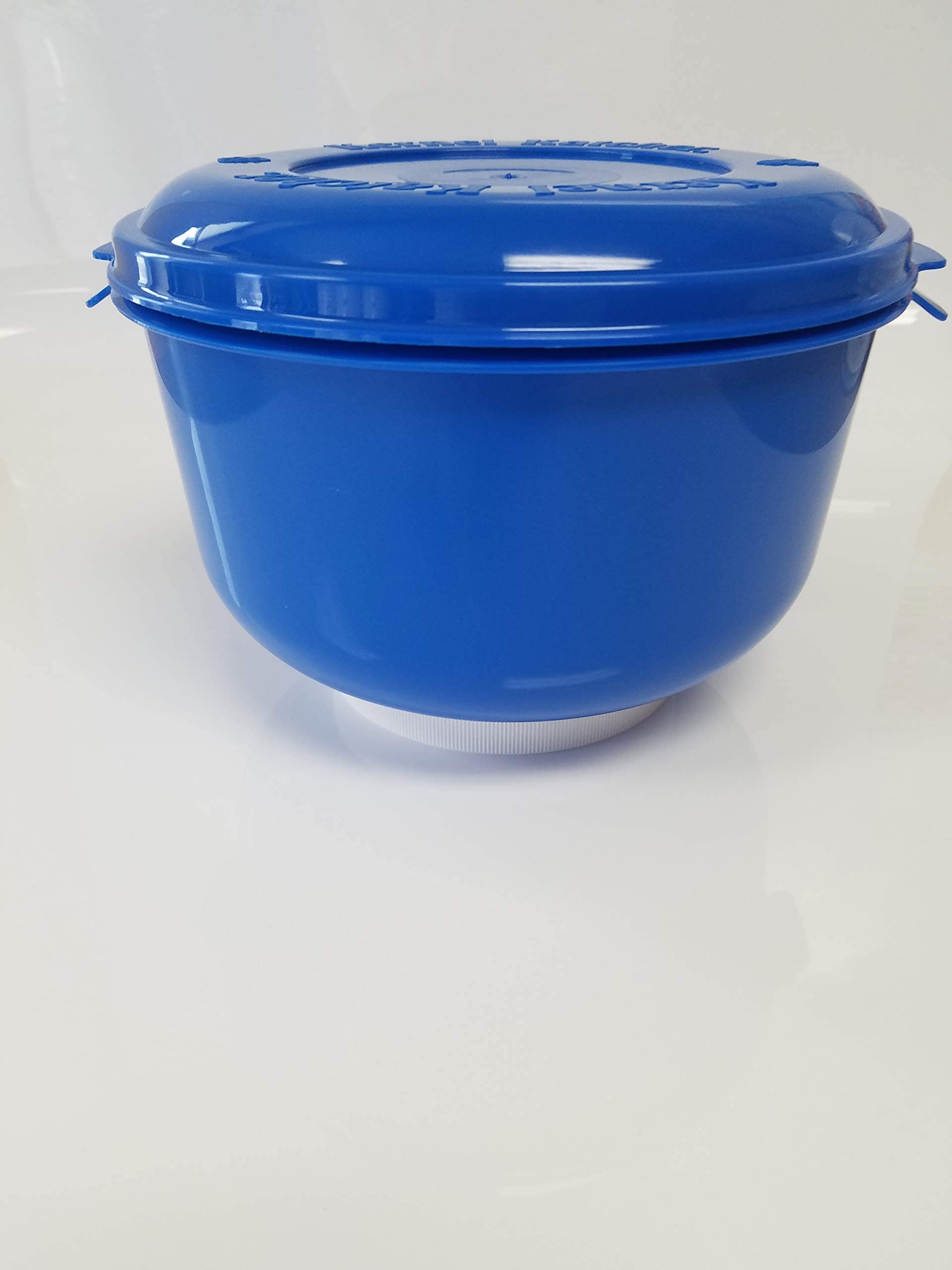 Kernel Catcher Popcorn Bowl-- Dentist Invented, Dishwasher Safe, Recycled Material (Blue)
