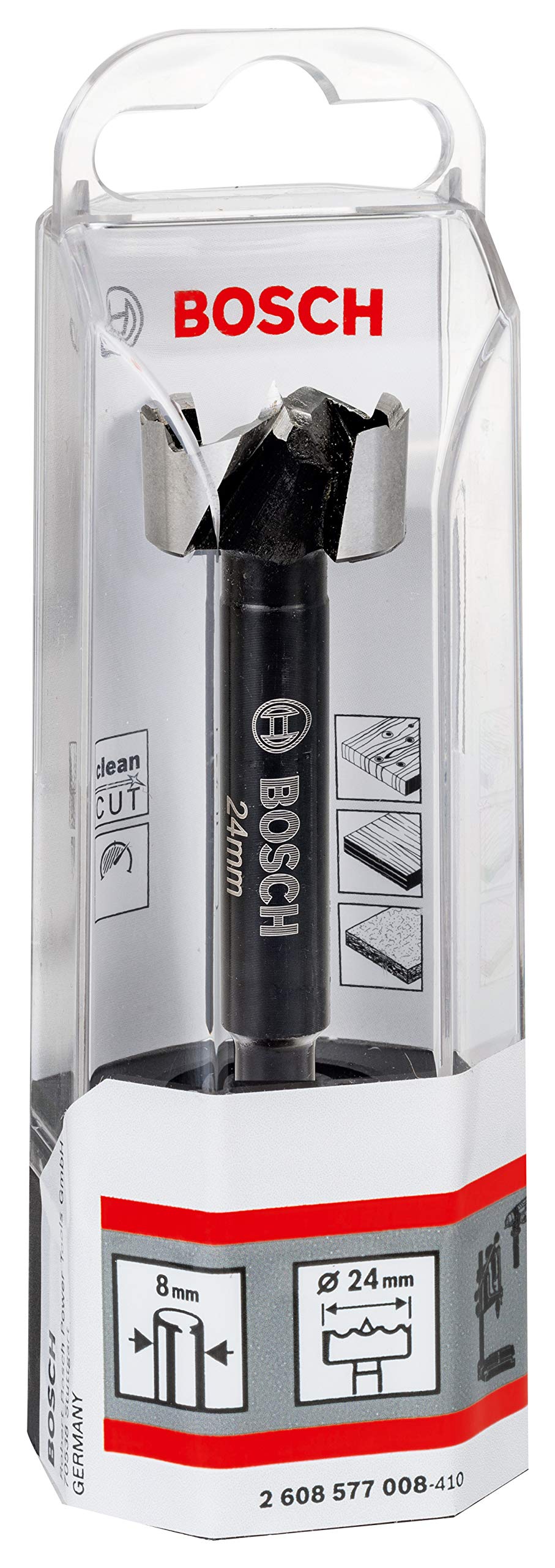 Bosch 2608577008 drill toothed 24mm Forstner Bits