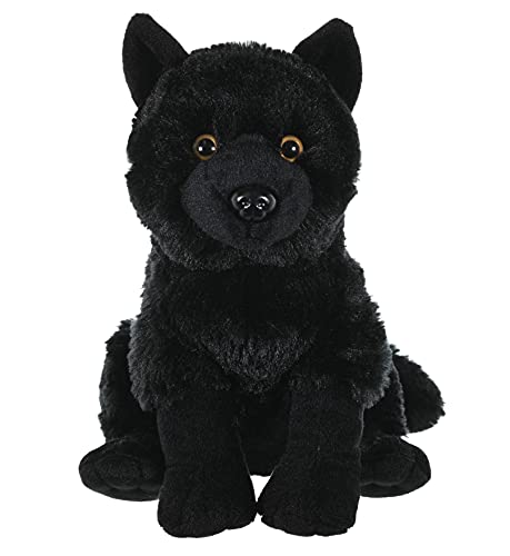 Wild Republic Wolf Plush, Stuffed Animal, Plush Toy, Kids Gifts, Black, 12"