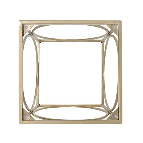 Christopher Knight Home Bennion End Table, Champagne Gold + Clear