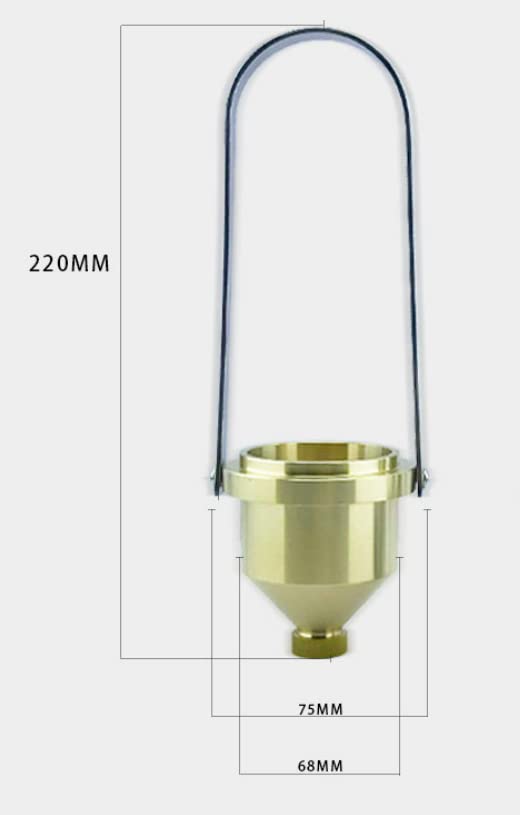 ERLUN Viscosity Cup, Cup Viscosity Cup Dip Type 40ml Stainless Steel Viscometer Flow Cup for Paint Finishes Oil Dye Sauce Honey