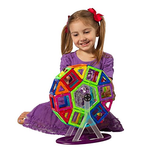 Magformers 63074 Creator Carnival Set (46-Pieces) Deluxe Building Set. Magnetic Building Blocks, Educational Magnetic Tiles, Magnetic Building STEM Toy Set