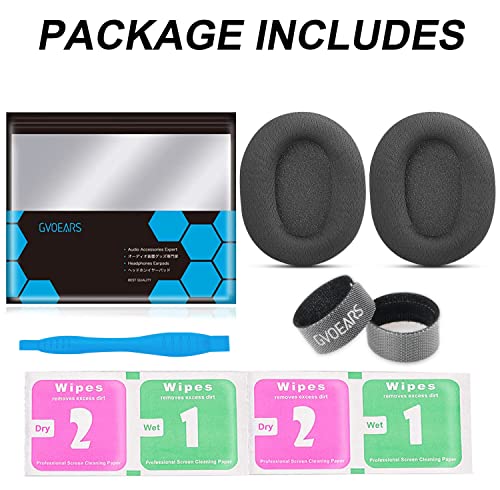 GVOEARS Replacement Ear Cushions for Razer BlackShark V2 / BlackShark V2 Pro Gaming Headset, Mesh Fabric Ear Pads Earmuffs Softer Memory Foam Noise-isolating Ear Cups Easy Installation