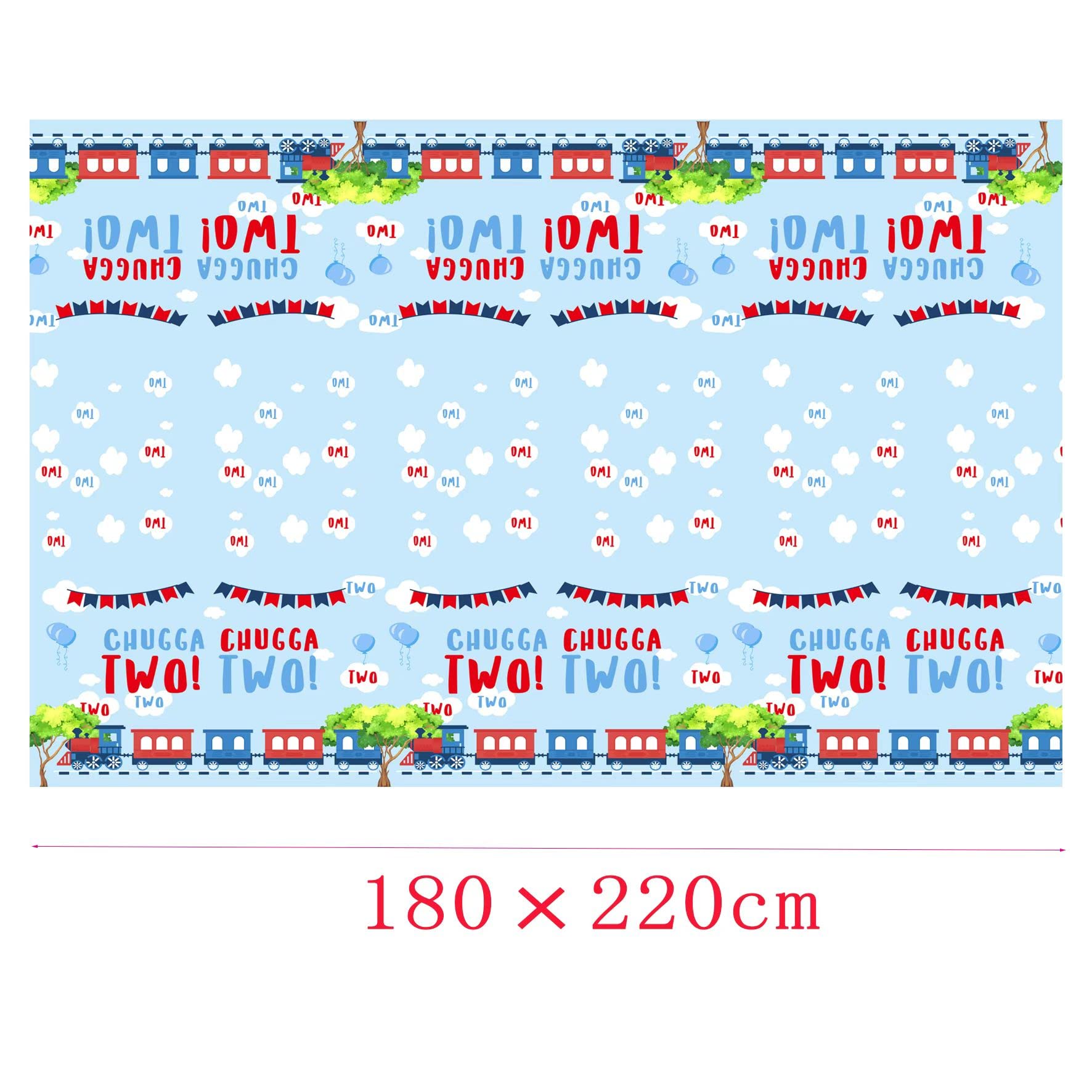 Chugga Chugga Two Two Party Supplies,Train 2nd Birthday Party Supplies,2nd Birthday Decorations For Boys,Chugga Chugga Two Two Party Decorations,