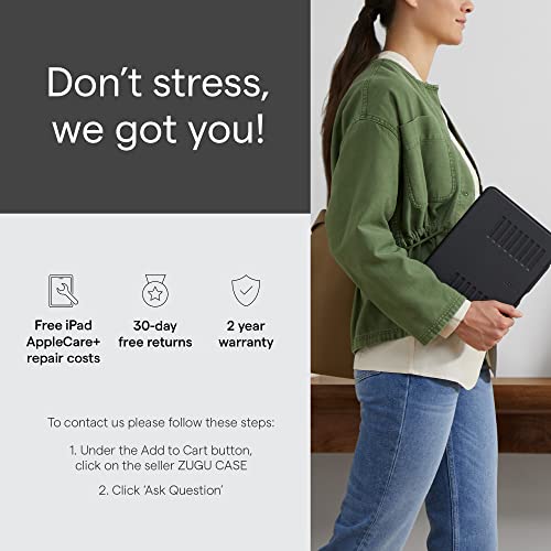 Zugu Case for 2021 iPad Mini 6 - Slim Protective Case - Apple Pencil Pocket - 5 ft. Drop Protection - Secure 7 Angle Magnetic Stand - Sleep/Wake Cover (Fits Model #'s A2567, A2568, A2569)