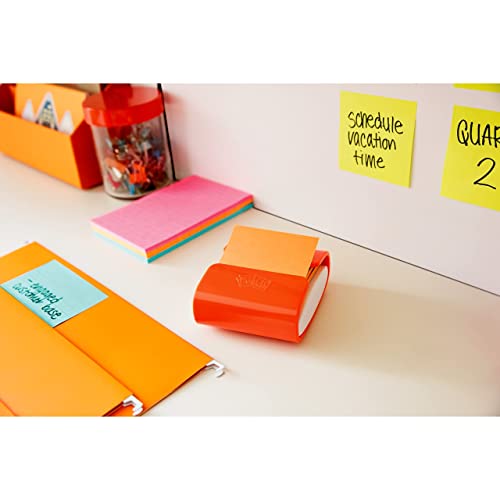 Post-it Super Sticky Pop-up Notes, 3x3 in, 10 Pads, 2x the Sticking Power, Rio de Janerio Collection, Bright Colors (Orange, Pink, Blue, Green),Recyclable (R330-10SSAU)