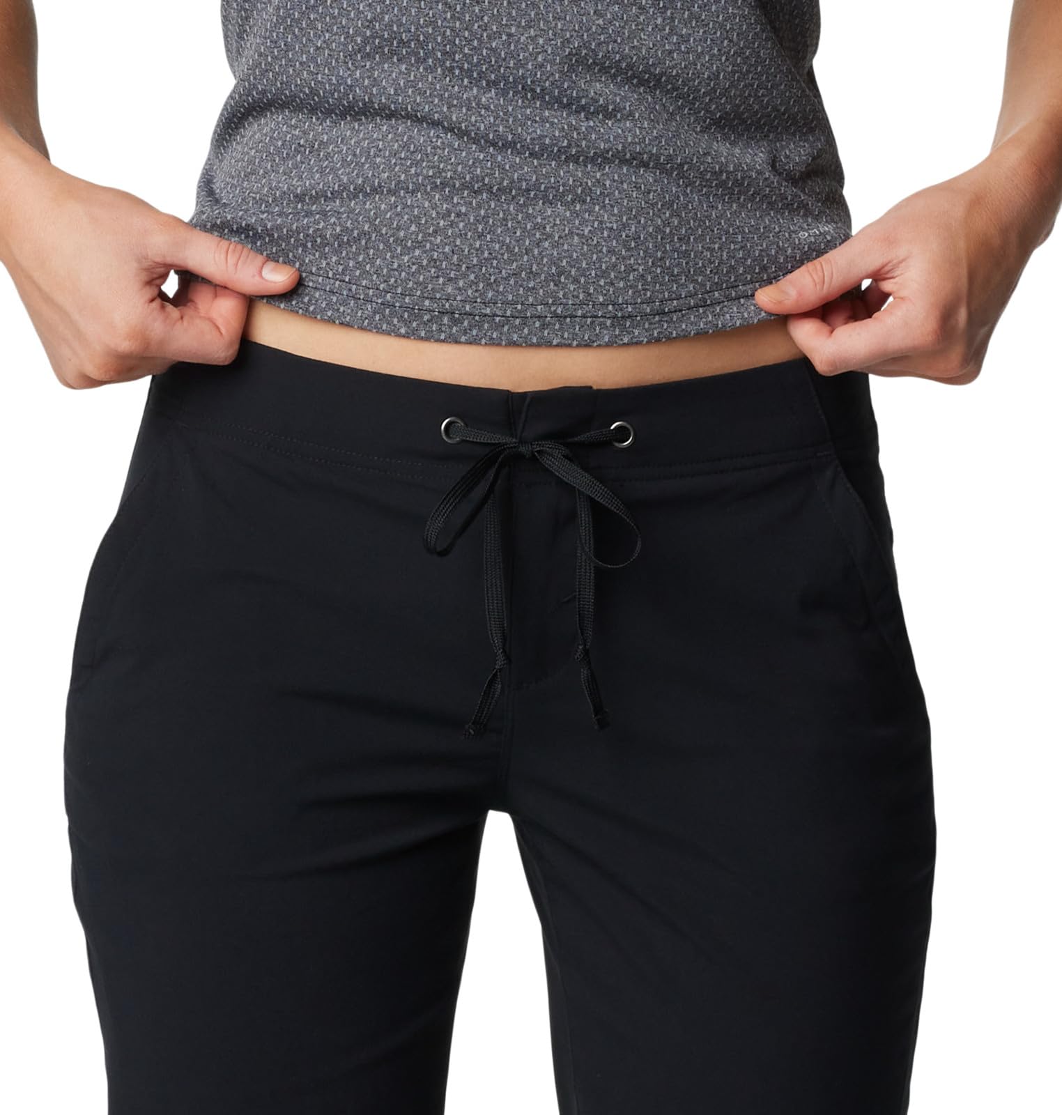 Columbia Women's Anytime Outdoor Long Short Shorts, black, 16x13