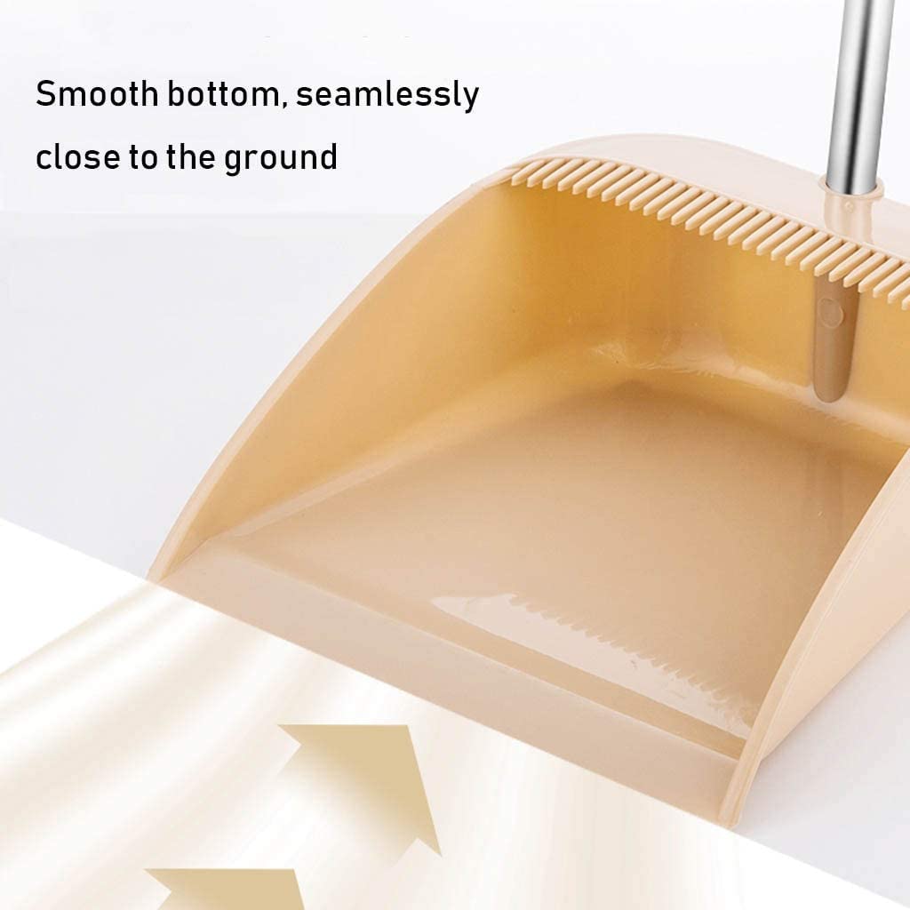 DEPILA NLIAN- and Dustpans Sets, Remove the Steel Pipe Handle Grips Sweep Set Durable Sweeper Lobby Home Kitchen Office Commercial Hardwood Floor Use dustpan set