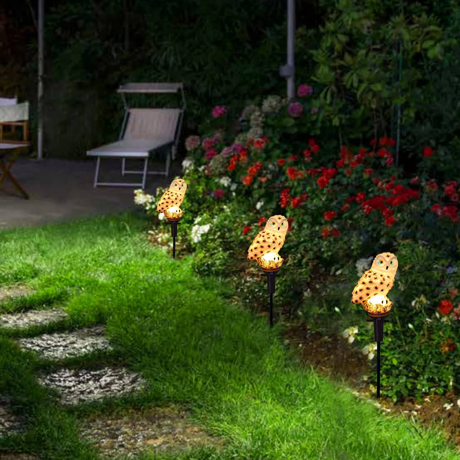 YUEFA Solar Garden Lights Outdoor, Solar neon Lights,2 Pack Solar Pineapple,for Garden Path,Patio Backyard and Outdoor Large Lawn Decoration