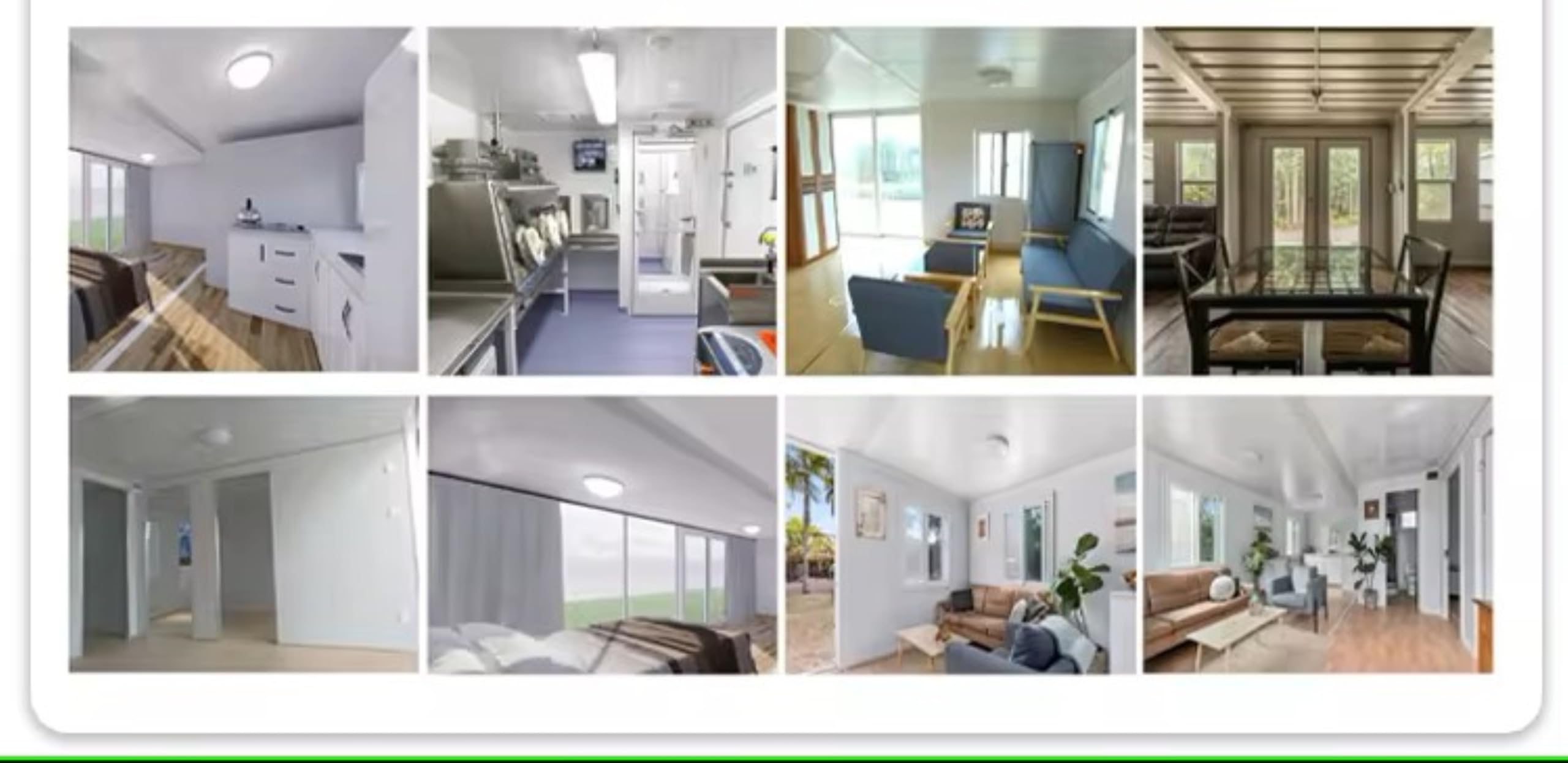 Fully Equipped 20ft Modern 2024 Luxury Prefabricated Container House 3 Bedroom 1 Bathroom 1 Kitchen - Modern Prefab Villa, Insulated Expandable Container, Mobile Tiny Home, Free Electric Water Heater