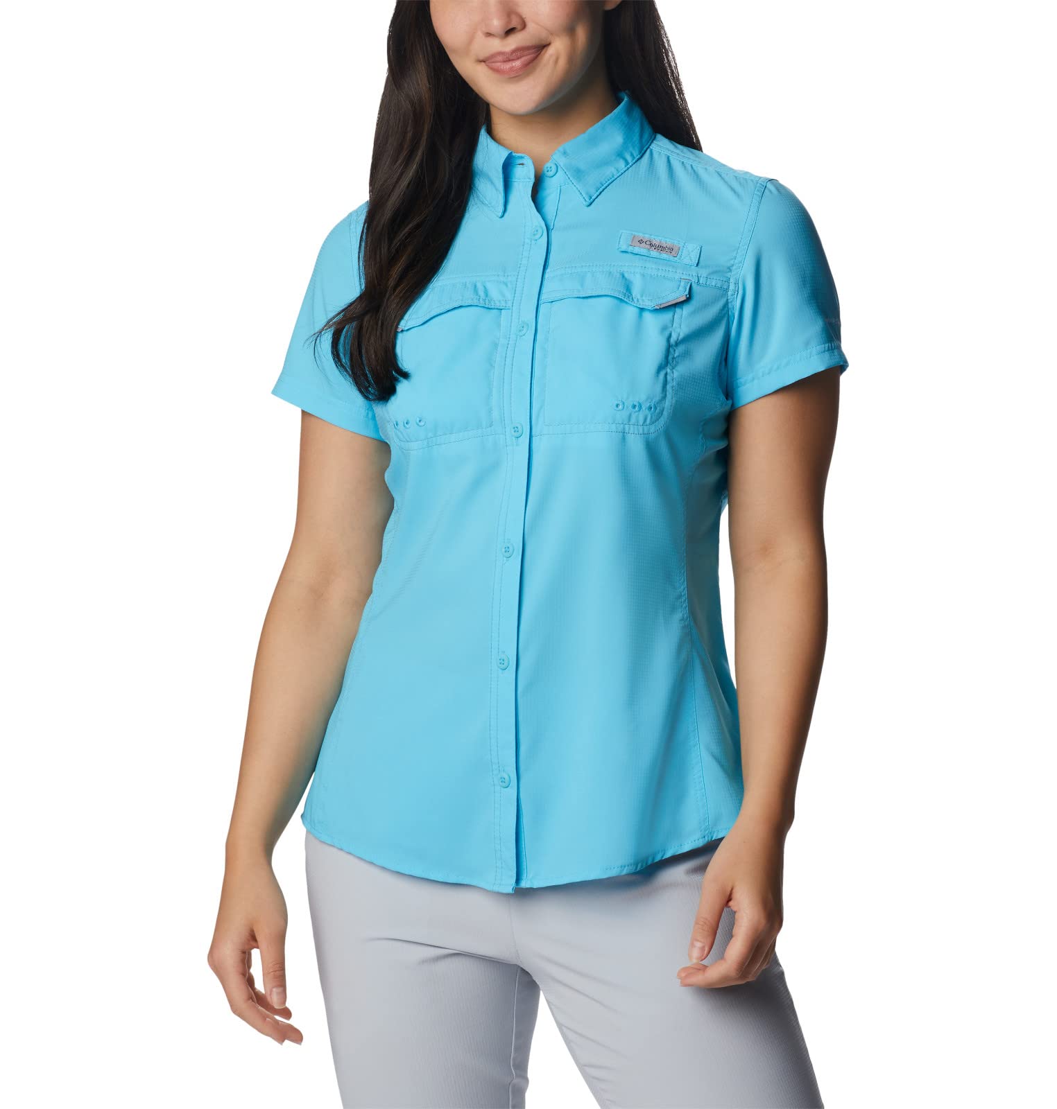 Columbia Women's Lo Drag Short Sleeve Shirt, Breathable, UV Protection