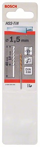 Bosch 2608596666 Tin-Metal Drill Bit 1, 5x18mm