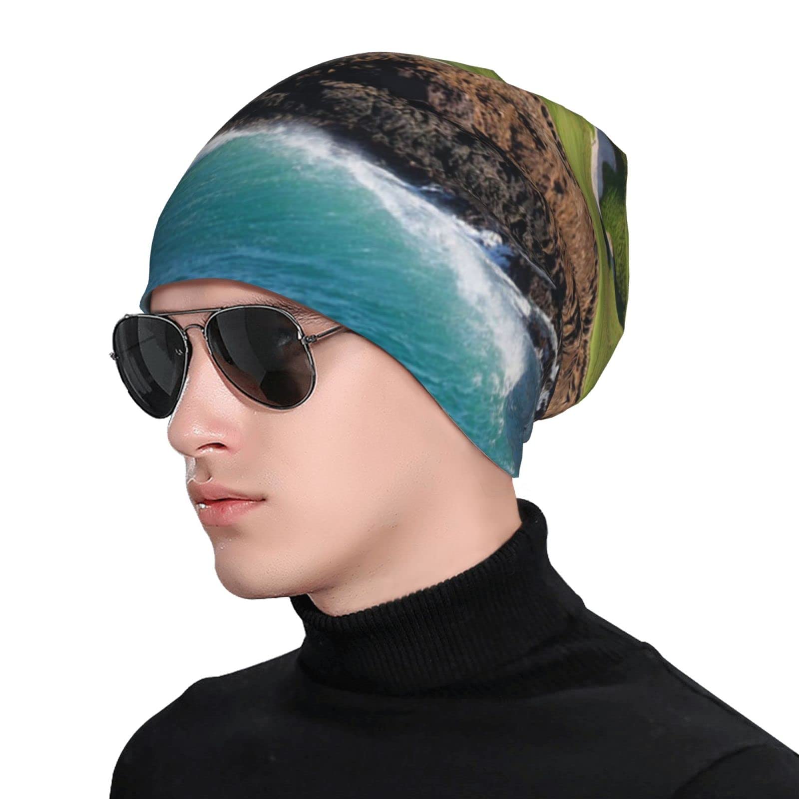 Casual Hawaii Beach Golf Course Beanie Hat Outdoor Sun Hat Unisex Warm Hat Knitted Beanie Hat for Men and Women